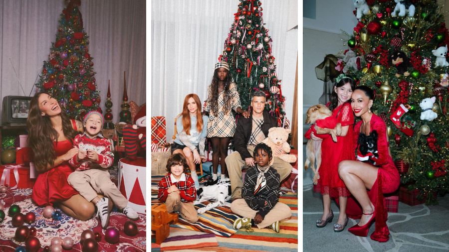 Famosas celebram o Natal com looks elegantes e momentos em família ...